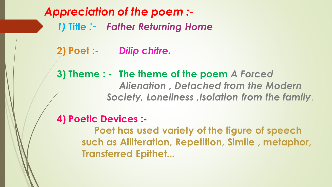 FATHER RETURNING HOME. (poem)