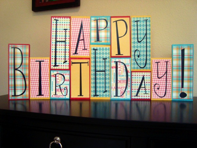 Christine's Favorite Things: Happy Birthday Blocks