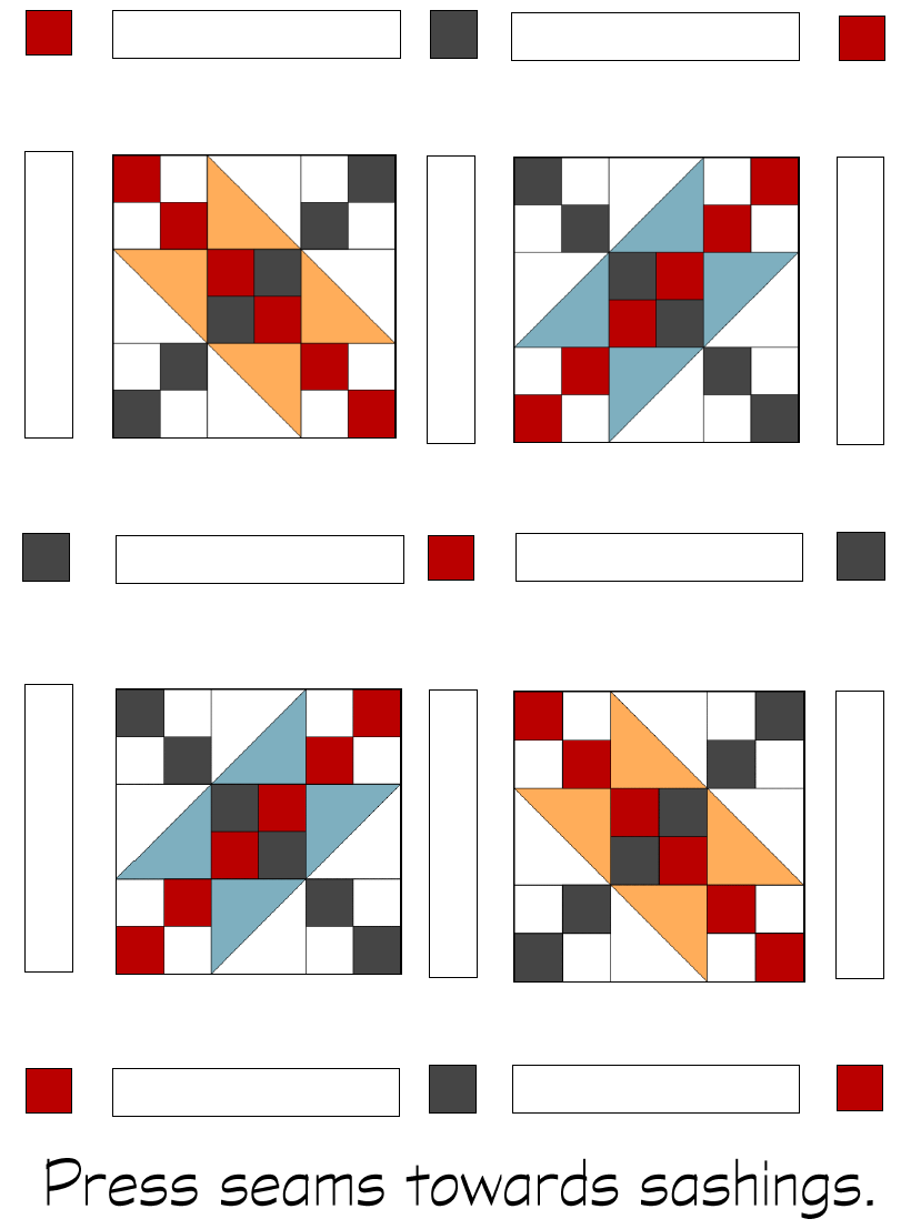{Classic Quilt Blocks} Jacobs Ladder - A Fun Mini Quilt To Sew ...