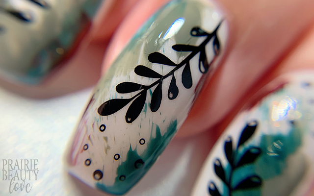 NAIL ART: Drybrushed Fall Abstract Nails - Prairie Beauty
