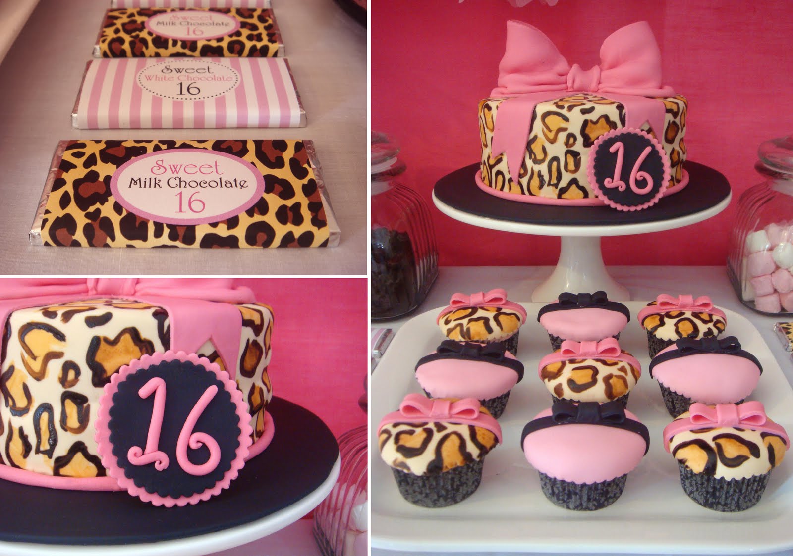 butter hearts sugar: Pink and Leopard Print Birthday