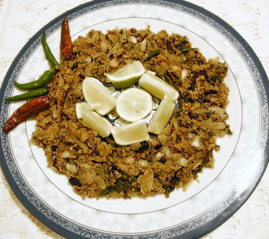 Rummana's Kitchen: Taaki Maacher Bhorta (Mashed Fish)