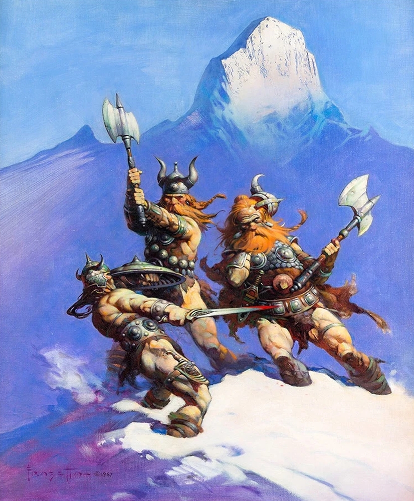 The Geeky Nerfherder: #ArtOfTheDay: 'The Snow Giants' by Frank Frazetta