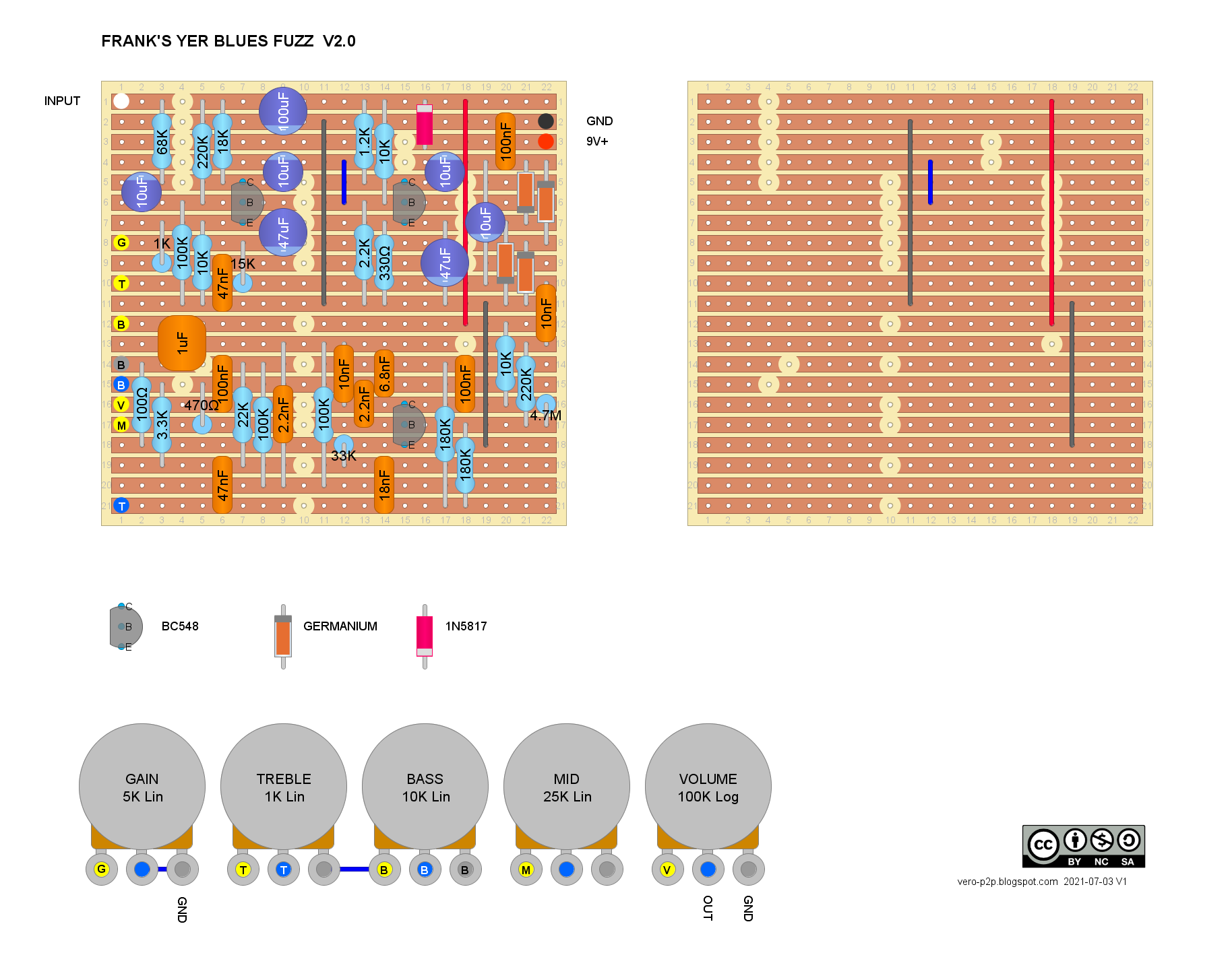 Guitar Effects - Vero - Point to Point - Tag Board Layouts: VOX: Frank ...