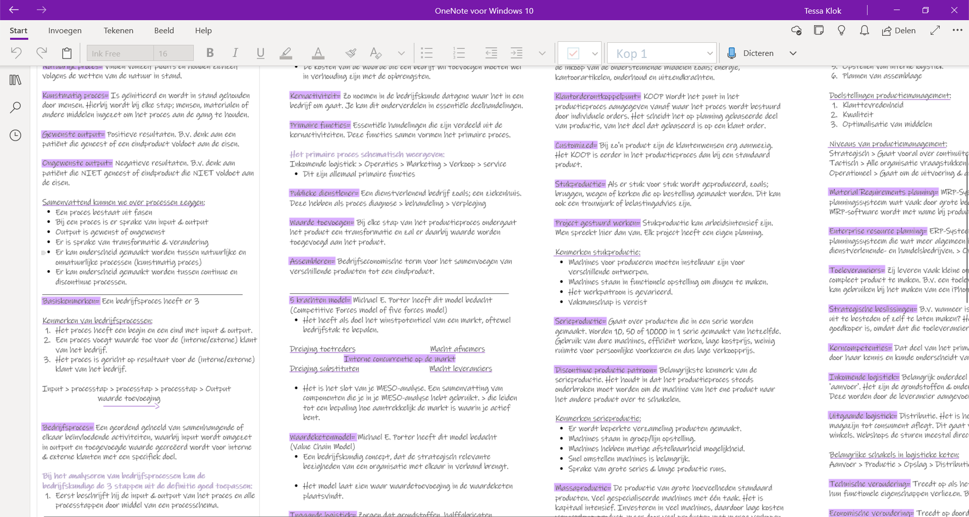 Creatieve samenvatting maken voor je studie! / TESSA KLOK