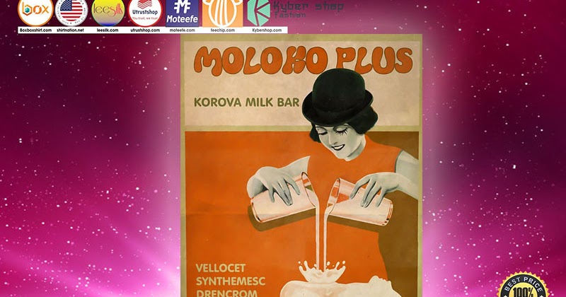 HOT Moloko plus korova milk bar poster
