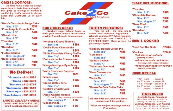 Simple Pleasures: Cake Love : Cake 2 Go