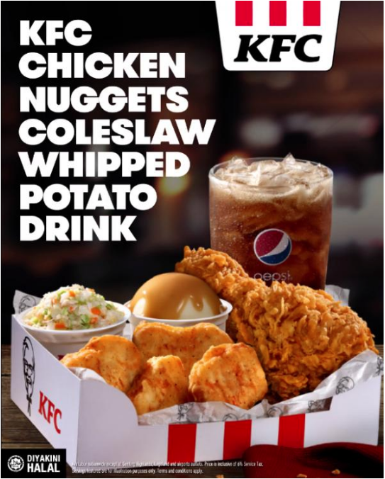 Promosi Baru KFC, Set Hanya RM8.90 - Celup Coklat