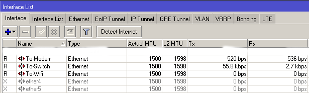 Setting Mikrotik Untuk Modem Dengan Bridge Mode WAN