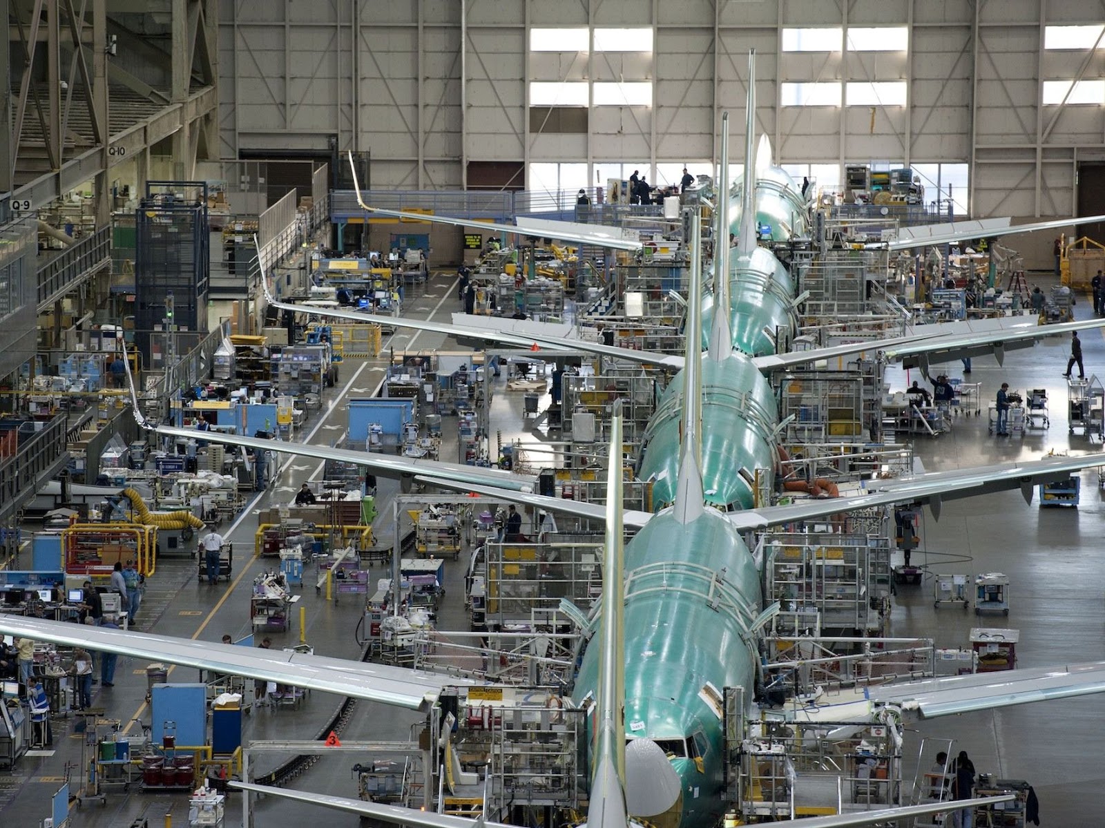Airbus A350: A350 Production Line