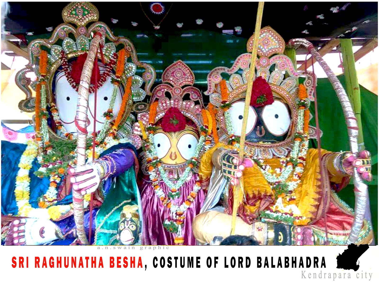 Beshas of Baladev Mahaprabhu at Tulasi Khetra Kendrapara