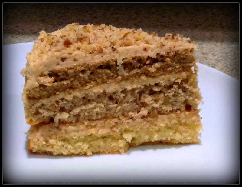 Coffee and Walnut Layer Cake | Pretty and Polished