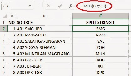 Memecah String di Excel | Ablaze Blog's