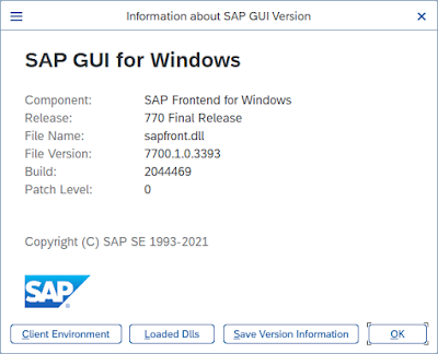 SAPeiros: SAP Gui 7.70