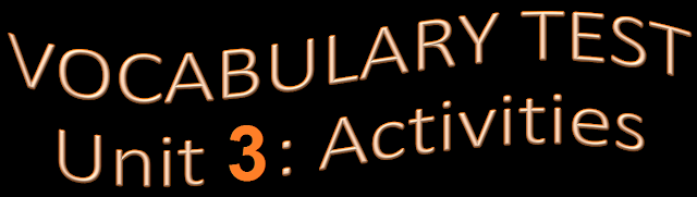 3RD GRADERS - VOCABULARY TEST UNIT 3: TECHNOLOGY | ENGLISH LANGUAGE ...