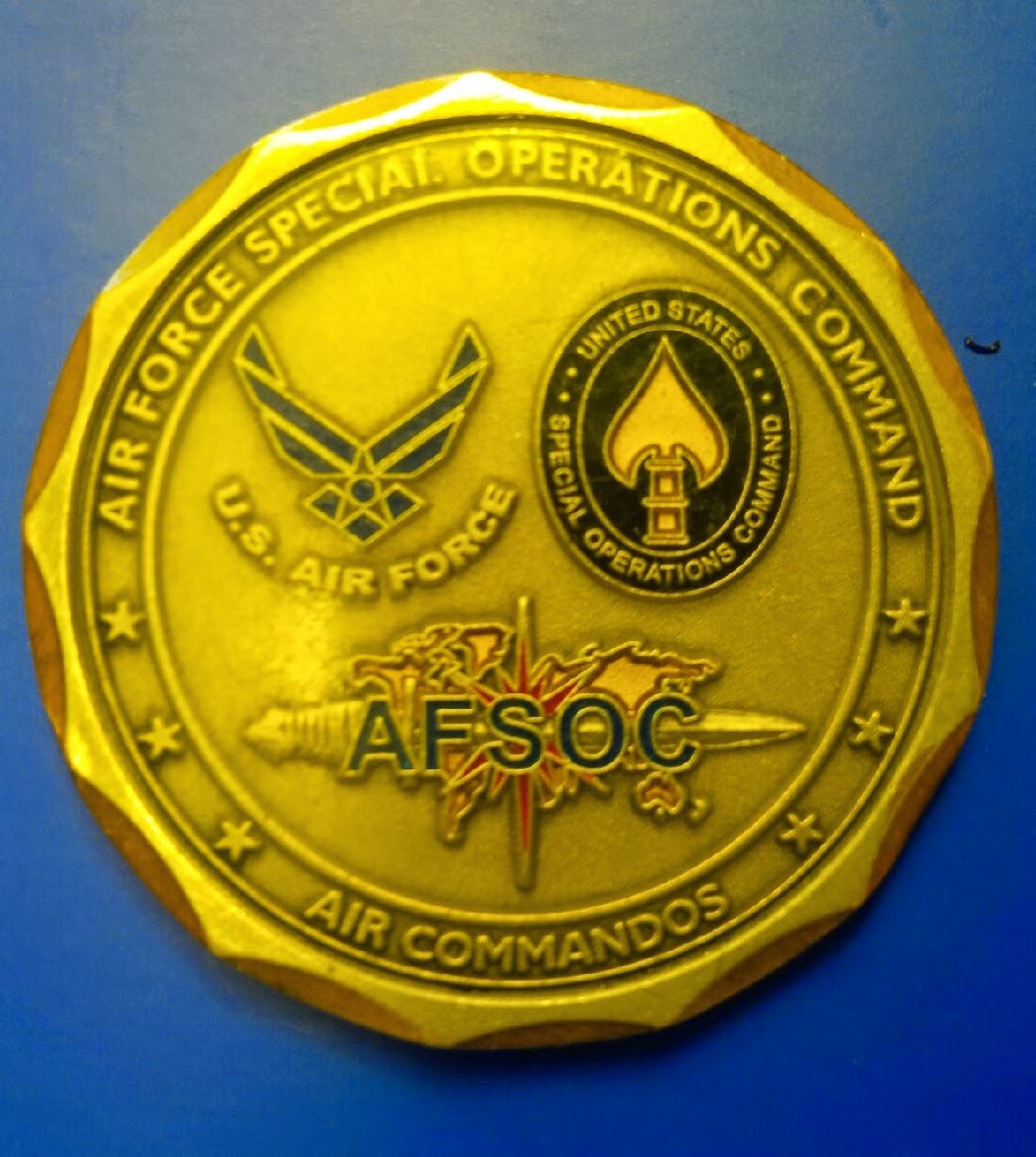 THE USAF RESCUE COLLECTION: USAF AFSOC CMSgt / Challenge Coin