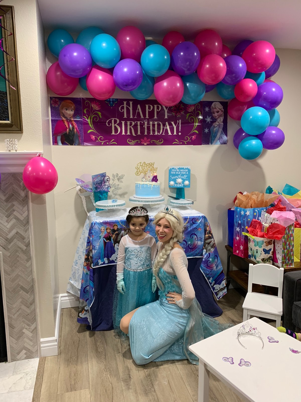 Frozen 4th Birthday Party at Home