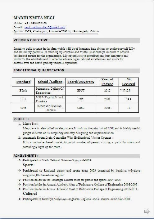 best resumes templates