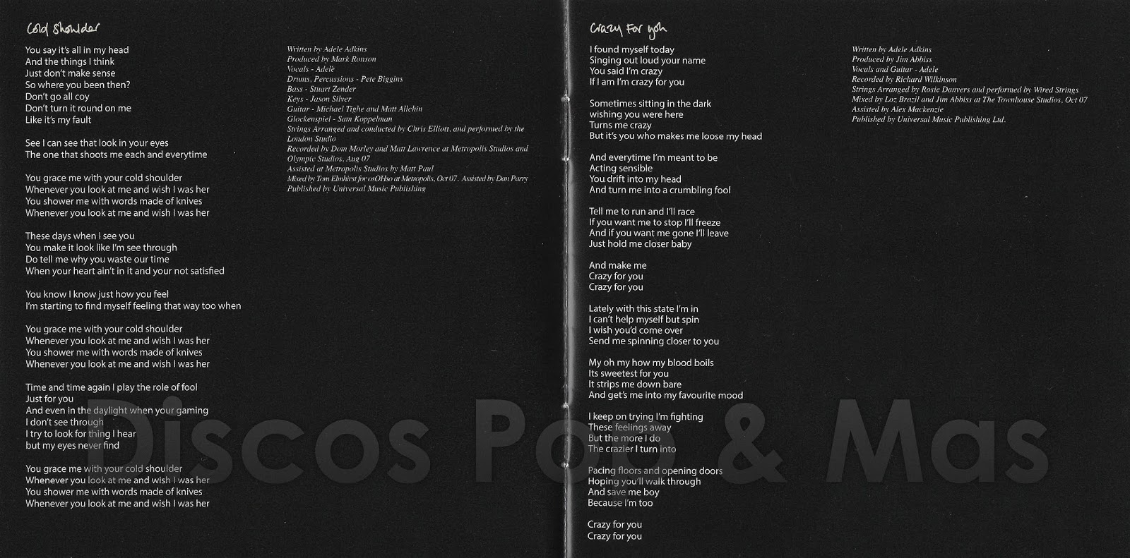 Discos Pop & Mas: ADELE - 19