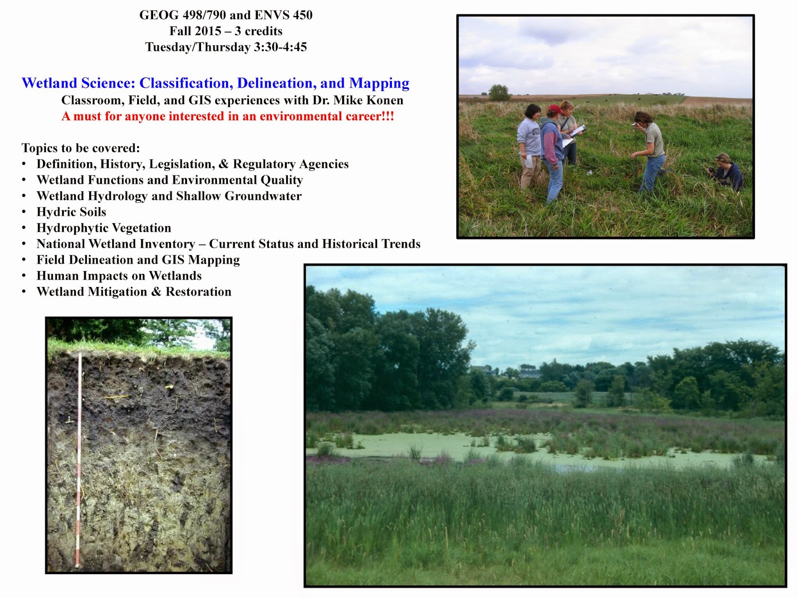 Environmental Studies Student News: Wetland Science: Classification ...