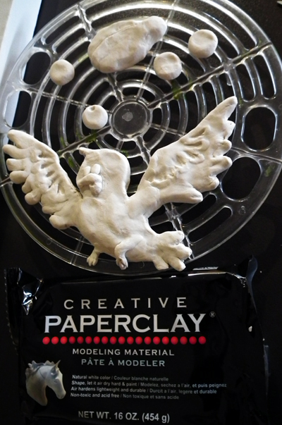 Creative Paperclay® air dry modeling material: A Smurfy Canvas