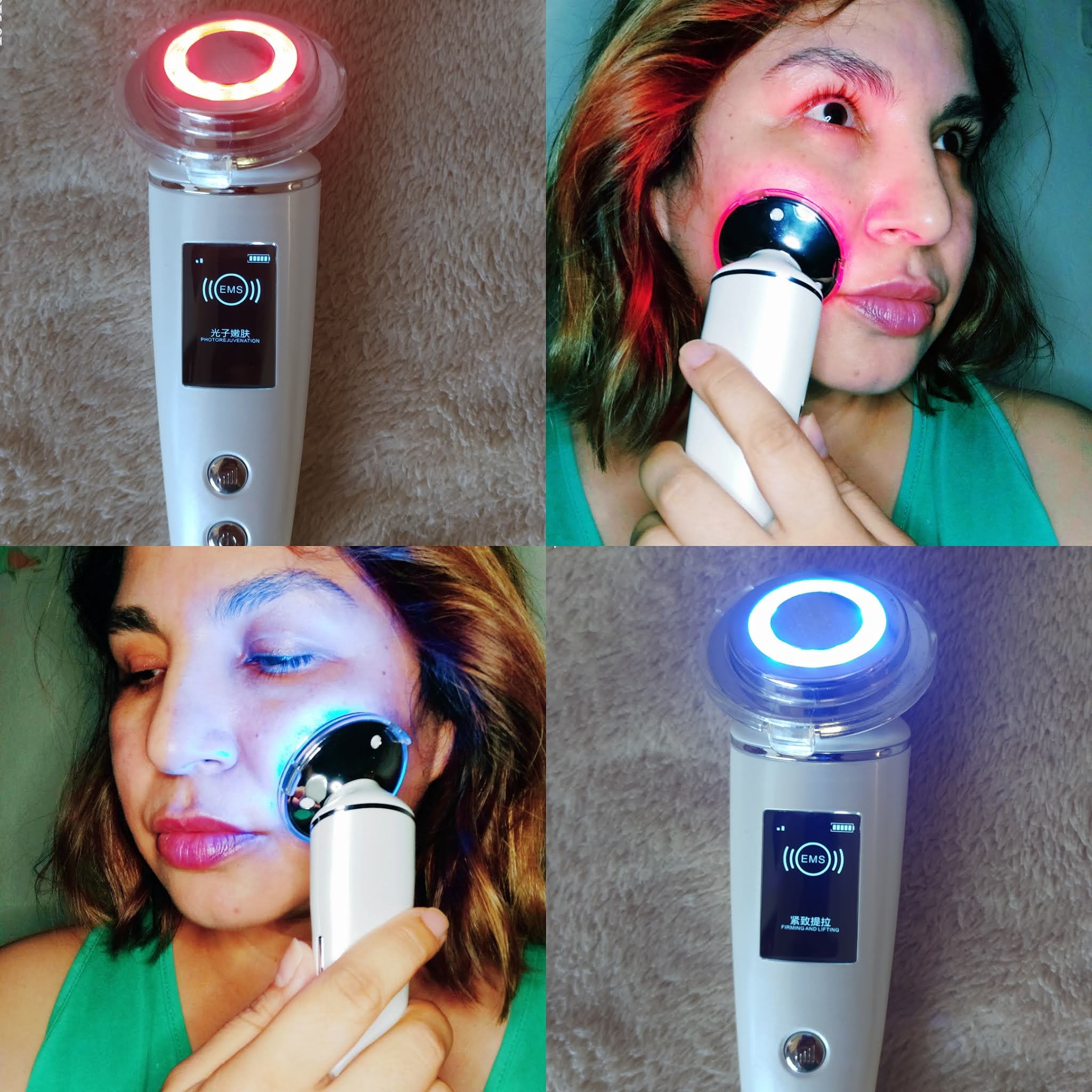 TITA EVE: TERAPIA FACIAL CON LUZ LED EMS LIMPIADOR PROFUNDO