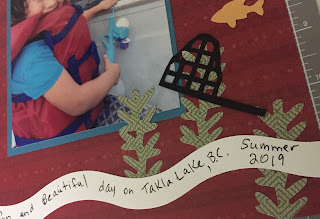 Scrappin' with Krista: Making a fishing net border with the roller ...