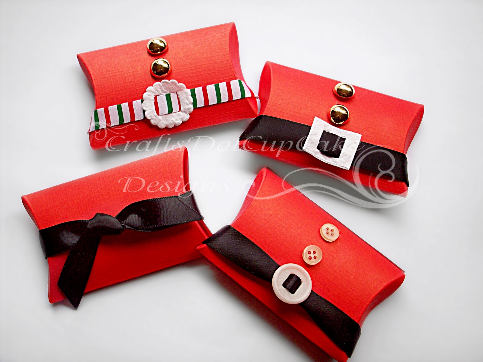 CraftsDotCupCake: Mini Santa Suit Treat Box Template