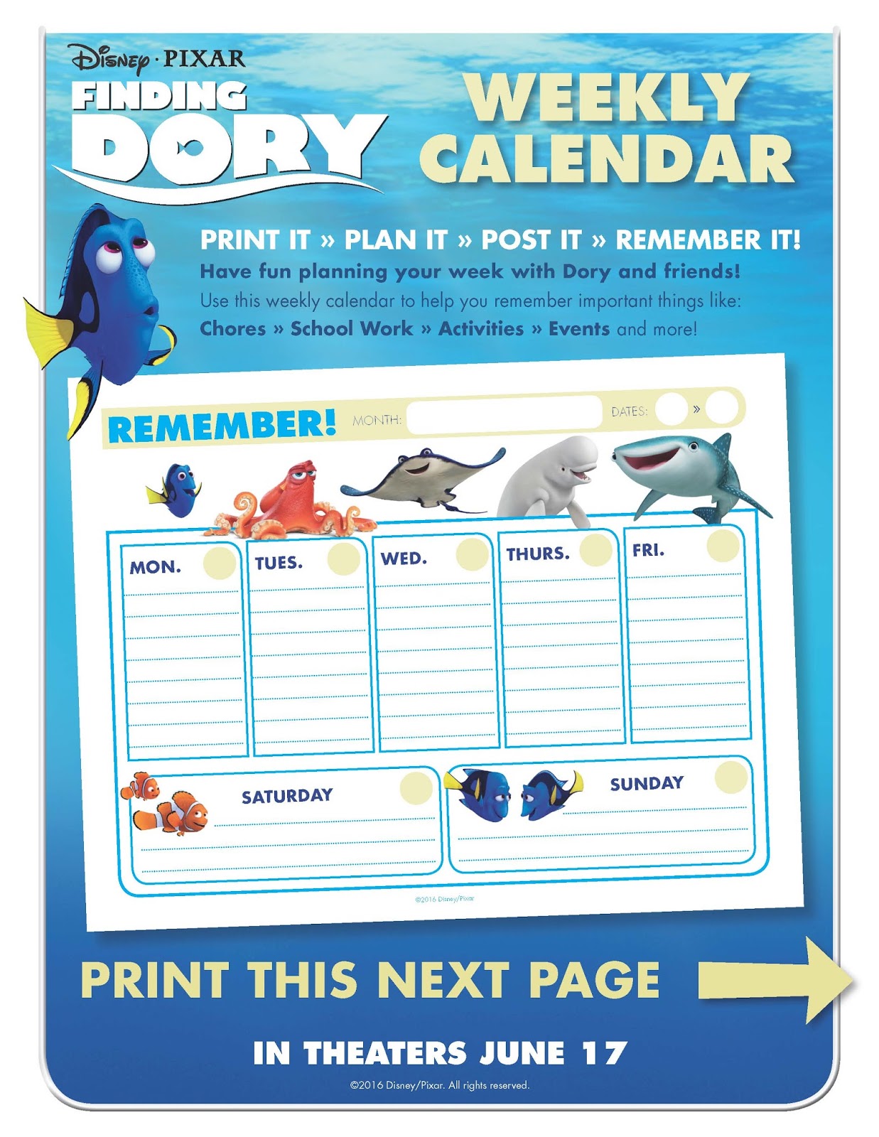 Activity Sheets, Memory Game & Coloring Pages de #FindingDory ...