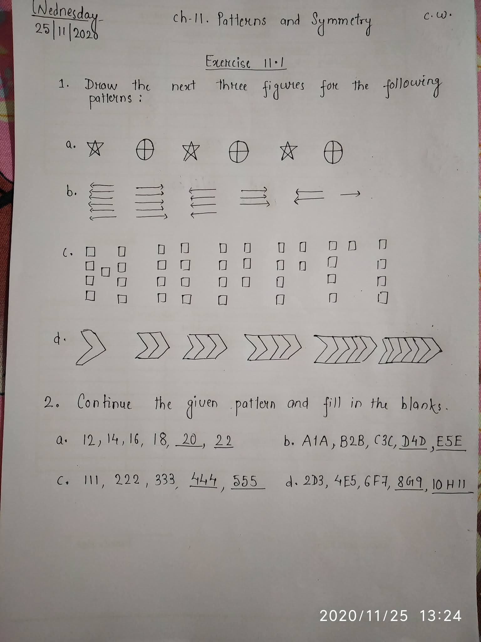 PIS BARODA STD-4: Math,Patterns and Symmetry