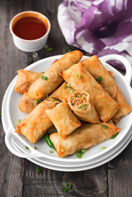 Chicken Spring Roll Recipe - Yummy Traditional