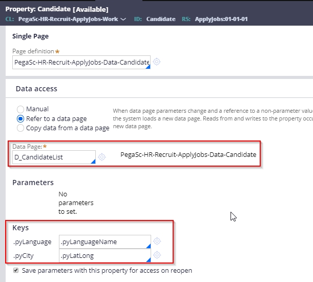 Keyed Page Access | We Learn Pega