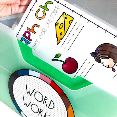 How to Set Up a Manageable Word Work Station | The Lemonade Stand