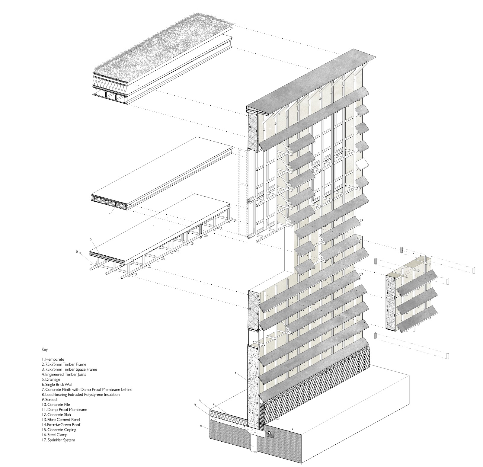 Josh Heasman: Architecture, Portfolio of Work: Axo Section