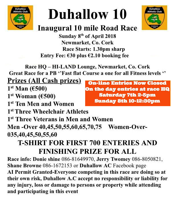 Online entries are now closed but you can still enter on the day.