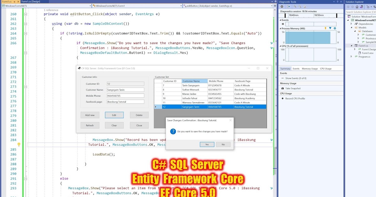 Visual Basic .NET and C# Tutorial with Source Code