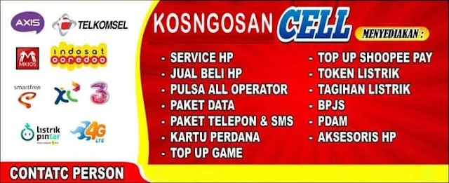 25 Desain Spanduk Jualan Pulsa yang Keren - KOSNGOSAN