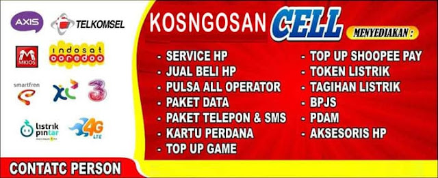25 Desain Spanduk Jualan Pulsa yang Keren - KOSNGOSAN