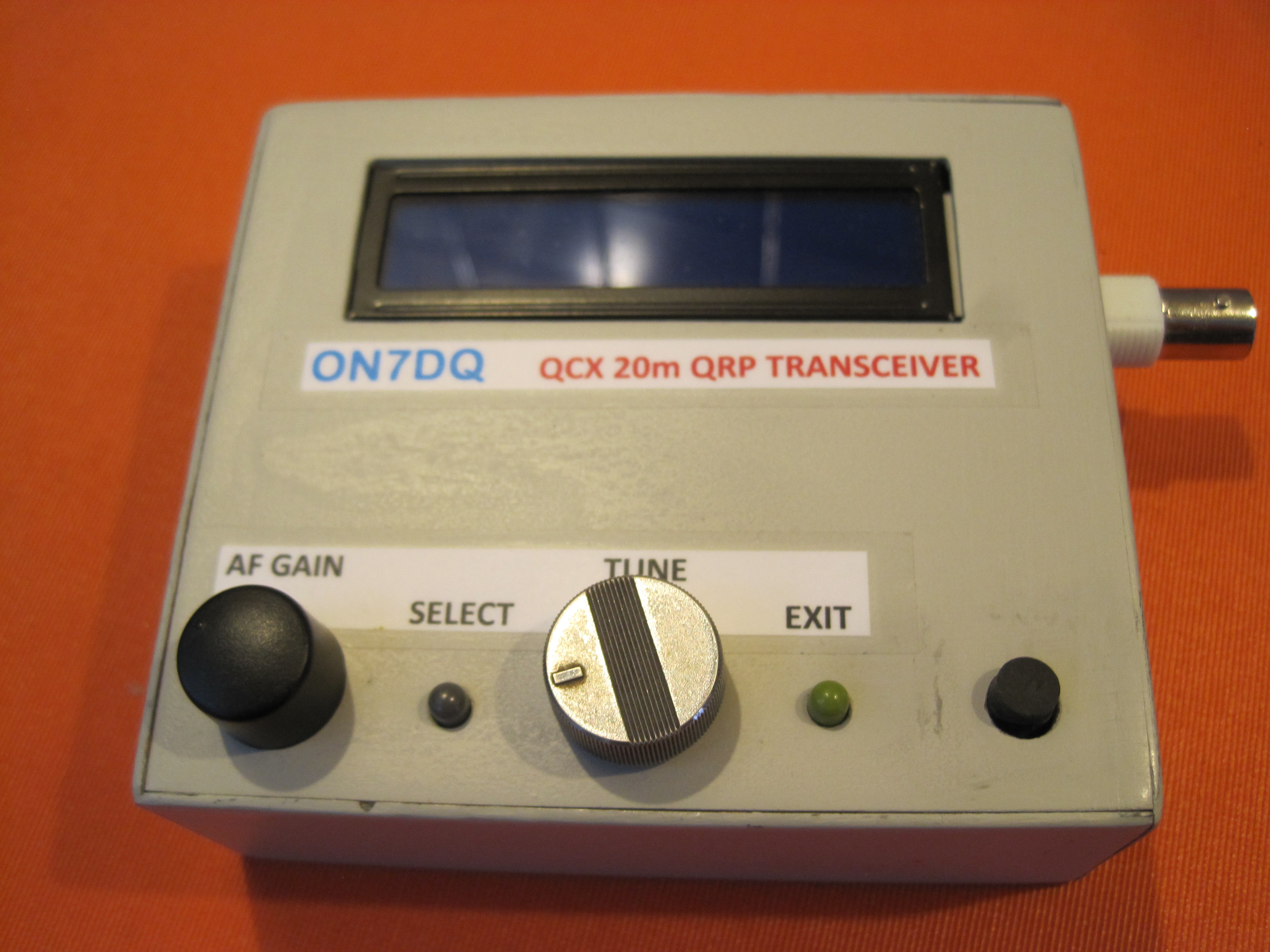 ON7DQ (KF0CR) HAM Radio Blog: My build of the QCX 5W CW transceiver