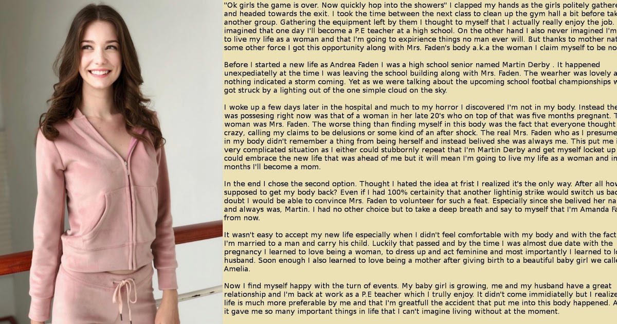 Marti's tg captions: I'm actually happy