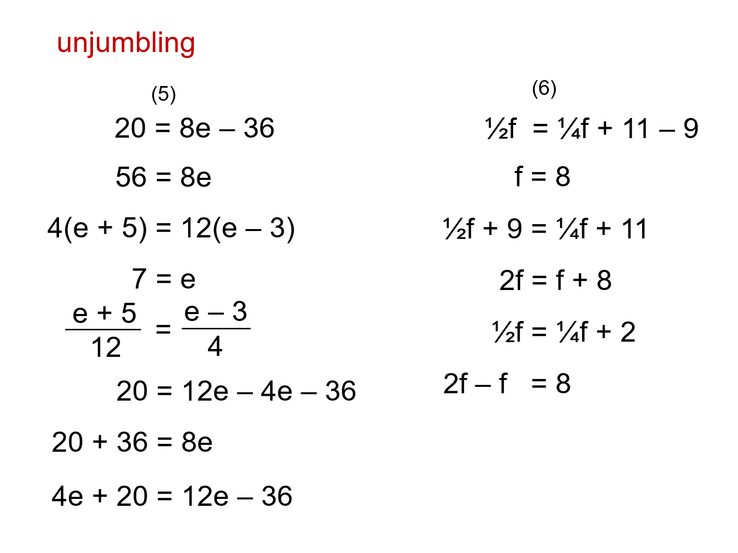 MEDIAN Don Steward mathematics teaching: unjumbling