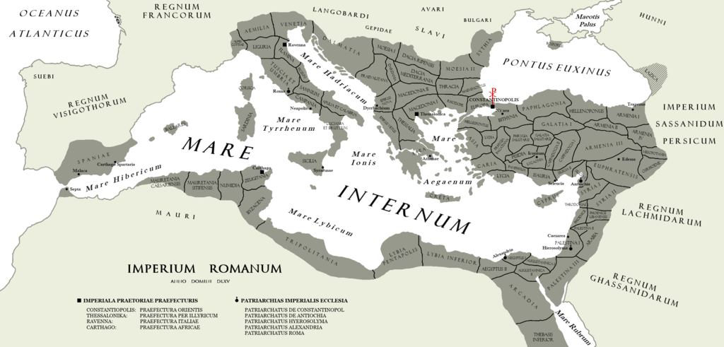 Languages of the Byzantine Empire, 580 AD [OC] [2138x1326] : r/MapPorn