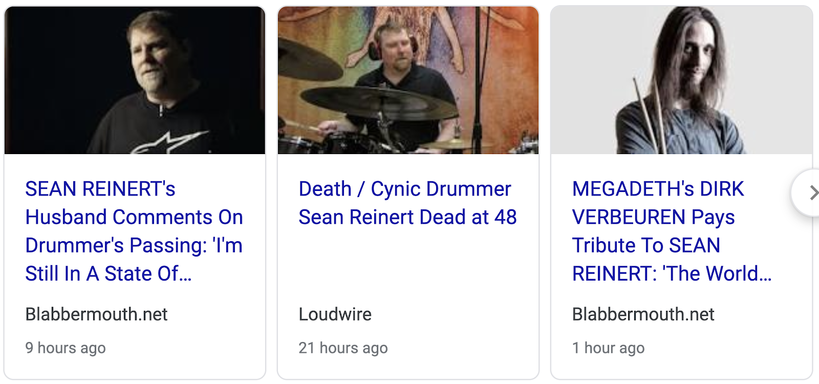 Sean Reinert, Cynic / Death / Aeon Spoke drummer, dead at 48 ...