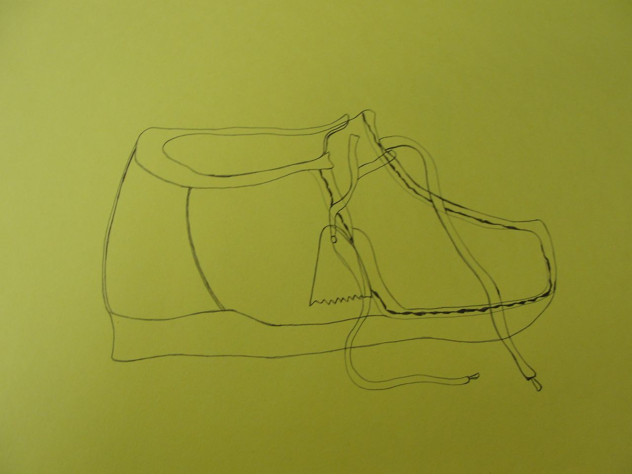 Sapna's Artwork : Contour Line Shoe Drawing