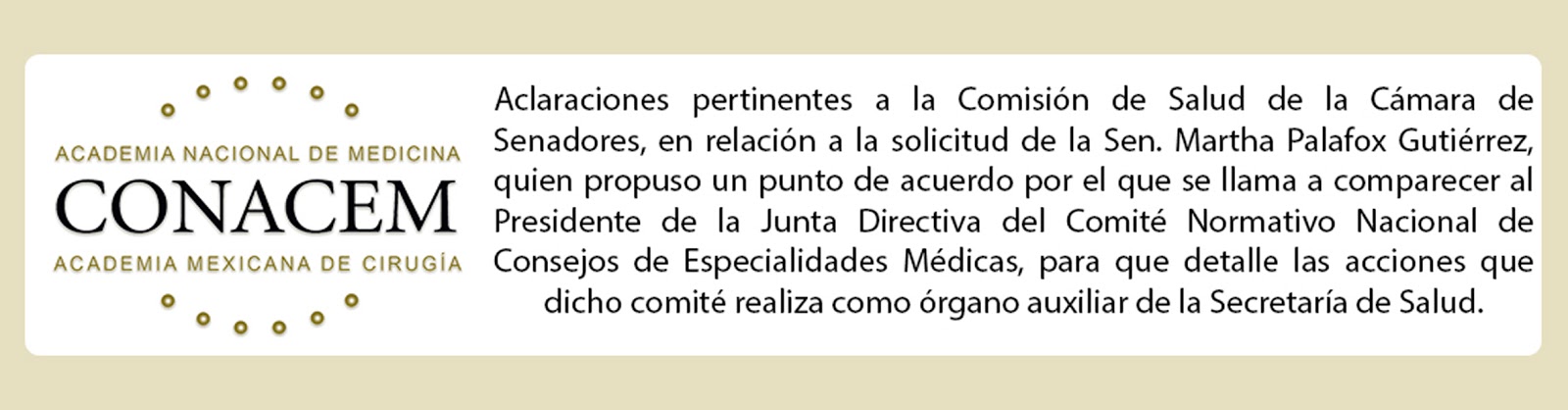 Revista Cirujanos Plásticos: EL CONACEM FIJA PUNTOS RESPECTO A LOS ...
