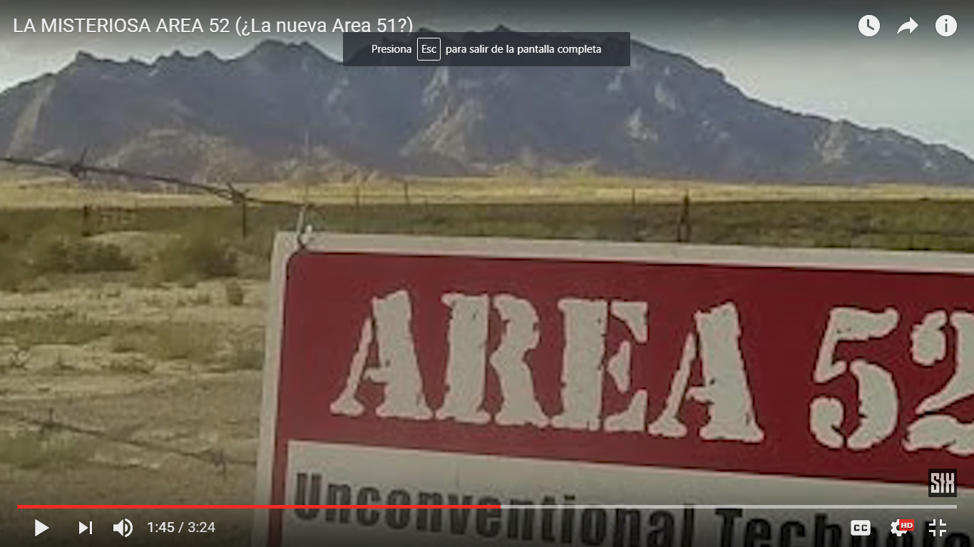 LA POSIBLE AREA 52 (¿La nueva Area 51?)