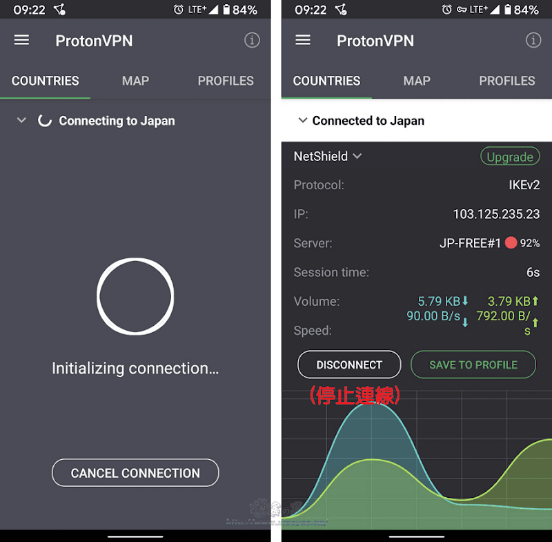 ProtonVPN 免費 VPN 連線工具，提供美國/日本伺服器無限流量(iOS、Android)