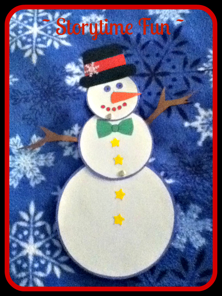 Storytime ABC's: Not Quite a Flannel Friday: Melting Snowman