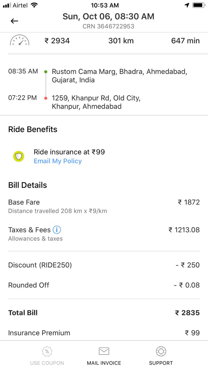 Ola Outstation - A detailed review for Travellers