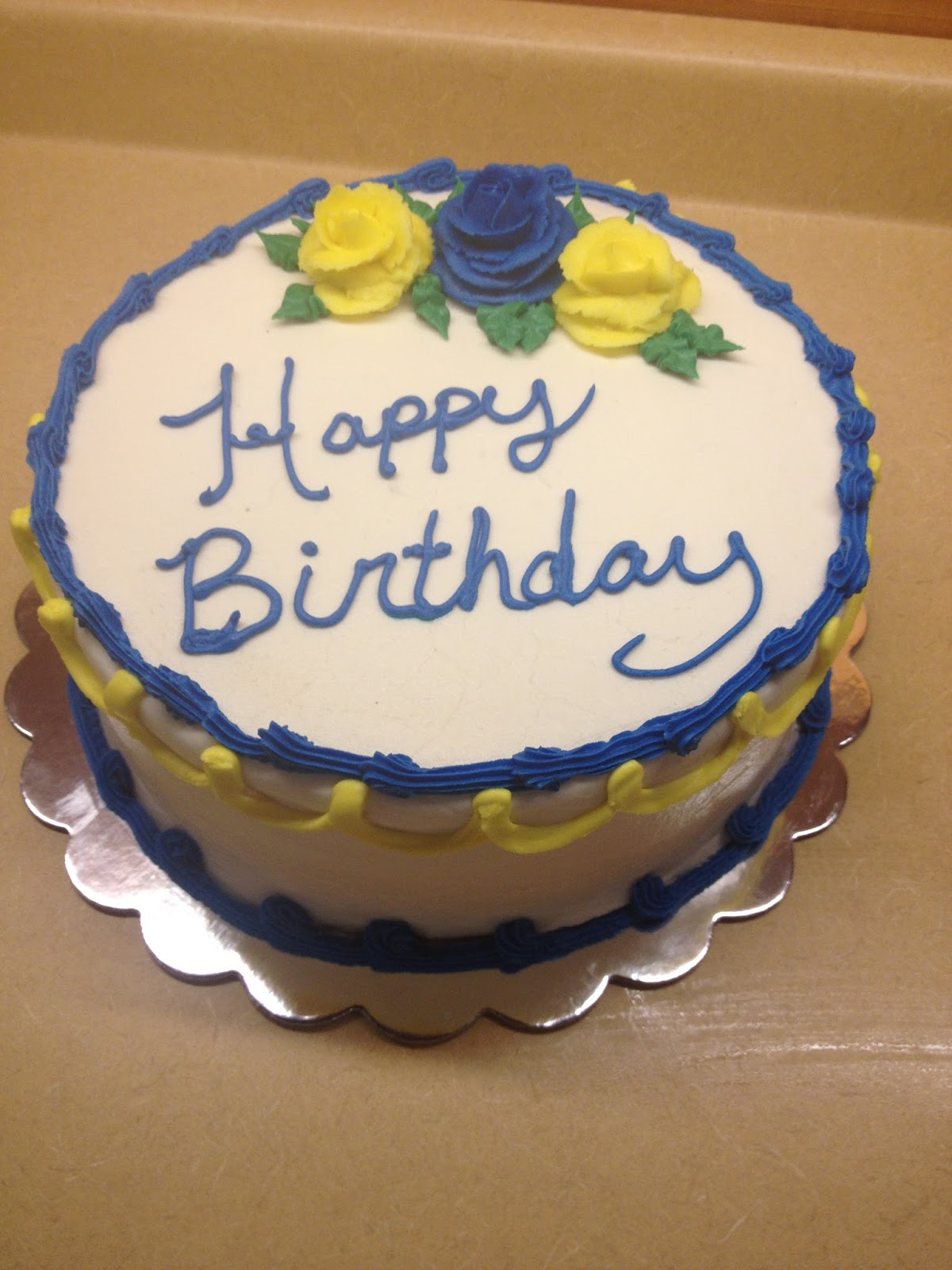 Designs by LaMuir: Simple Happy Birthday Cake